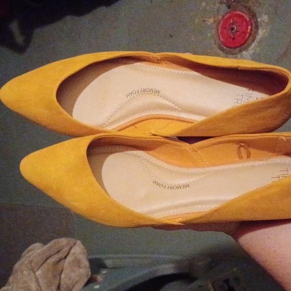 Time and Tru | Shoes | Mustard Yellow Flats | Poshmark